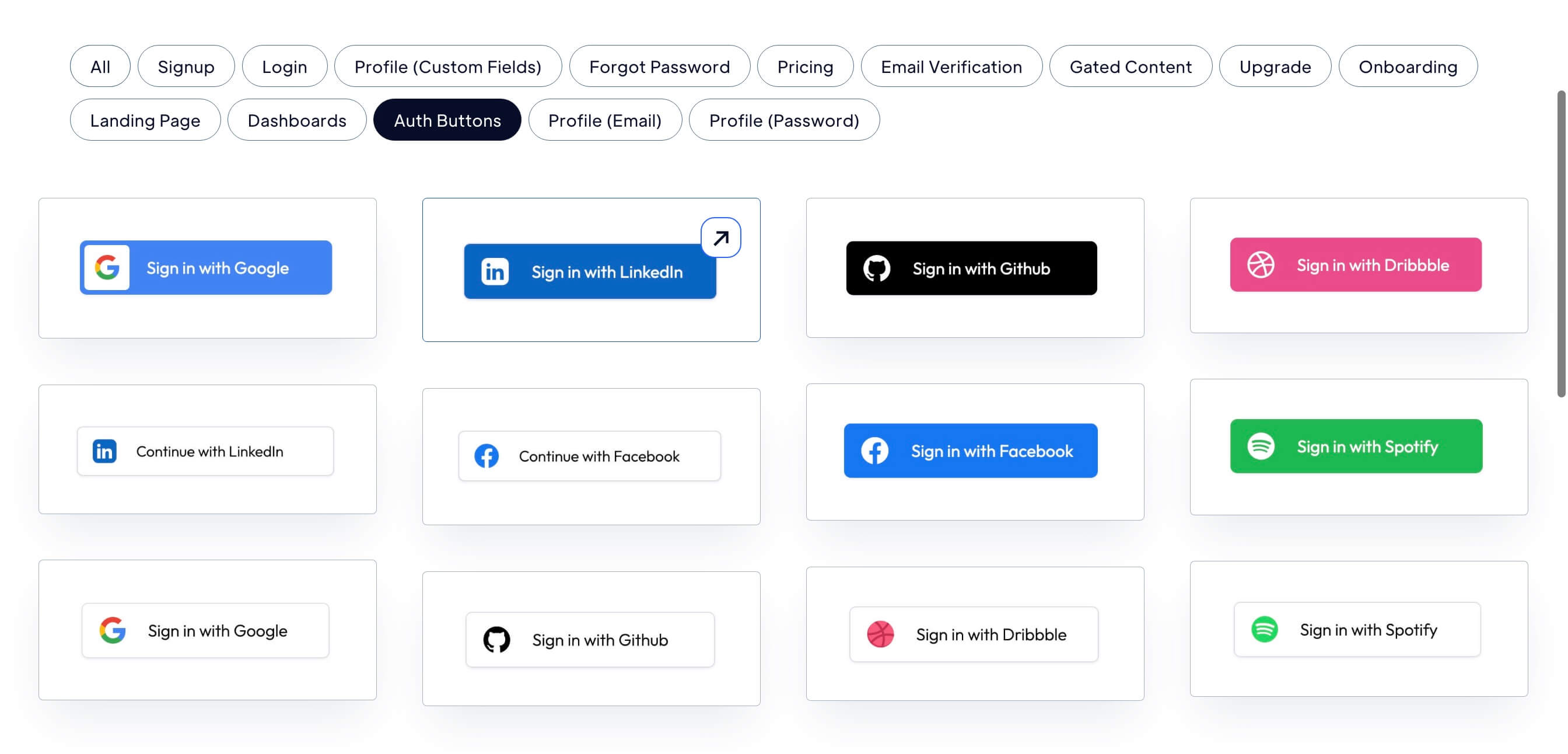 Free Webflow Auth Buttons Components | Copy & Paste